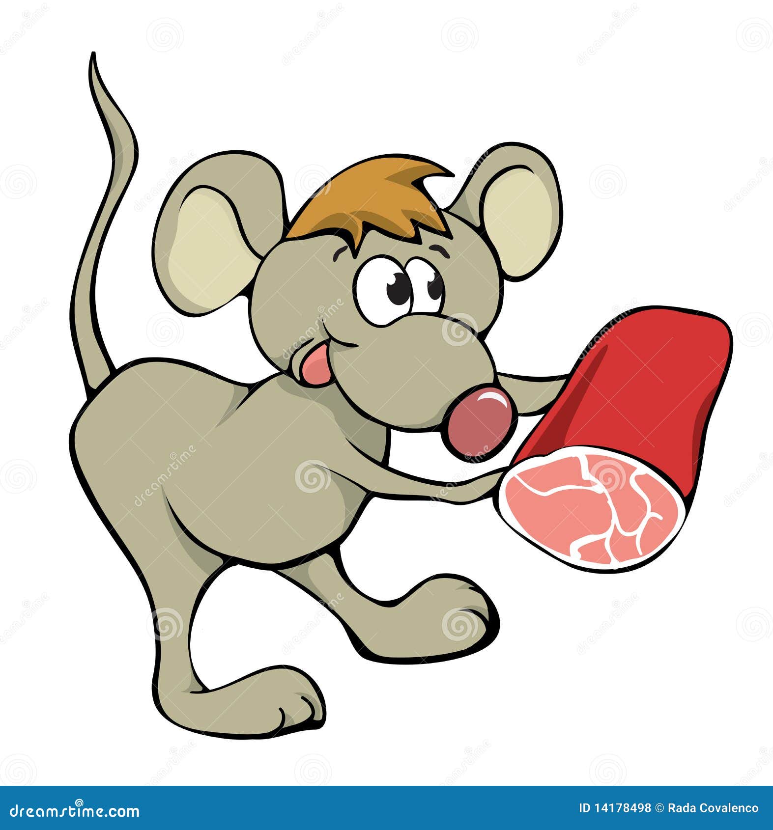 Mouse and food stock vector. Illustration of mouse, food - 14178498