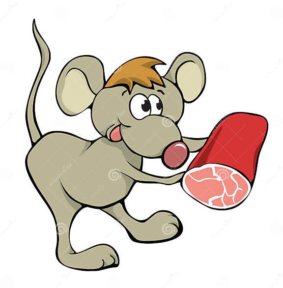Mouse and food stock vector. Illustration of mouse, food - 14178498