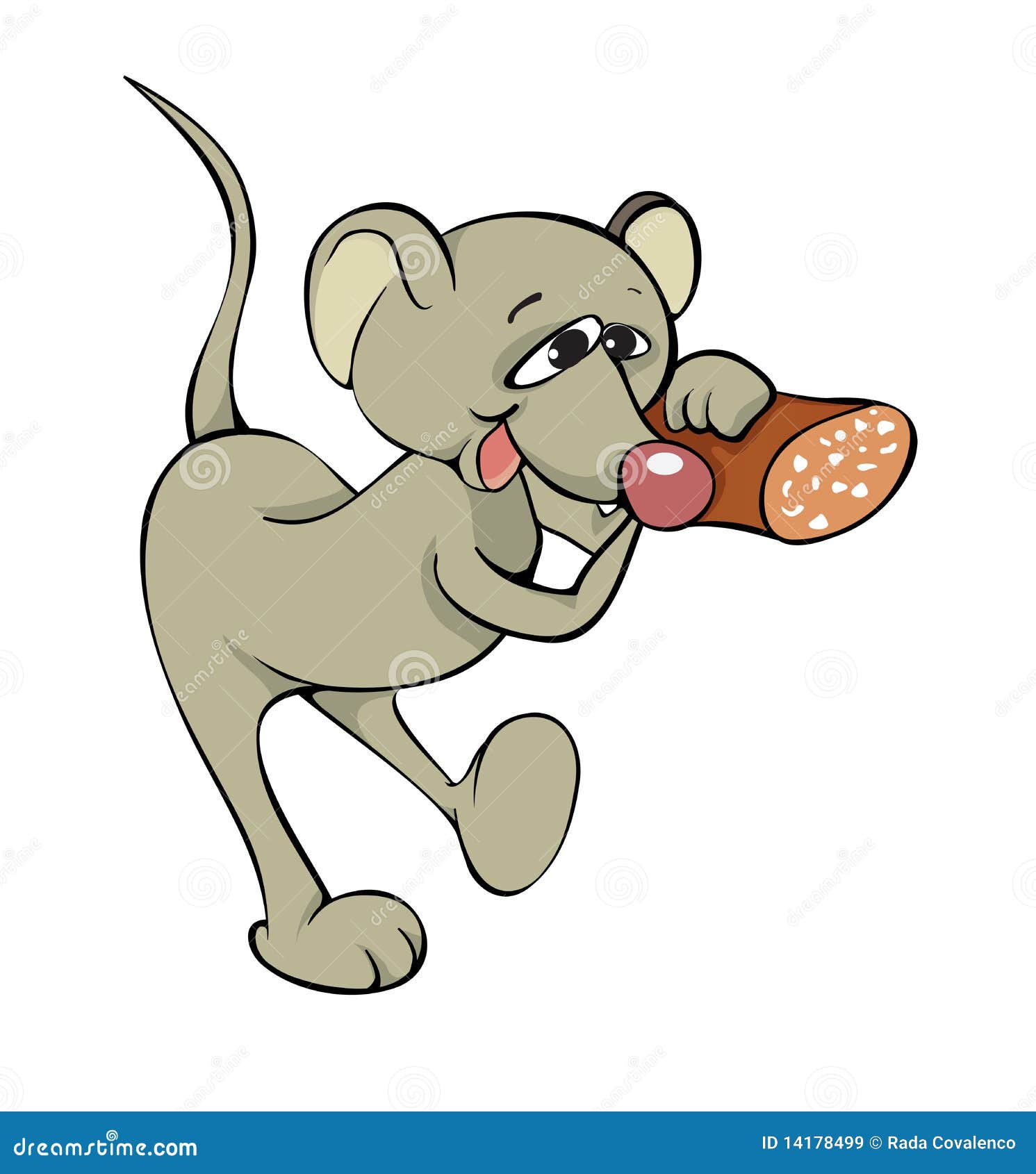 Mouse and food stock vector. Illustration of pest, food - 14178499