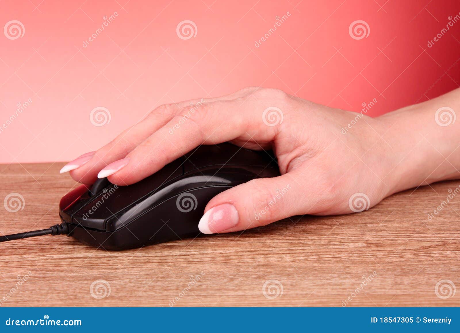 Mouse in hand stock image. Image of hand, computer, nail - 18547305