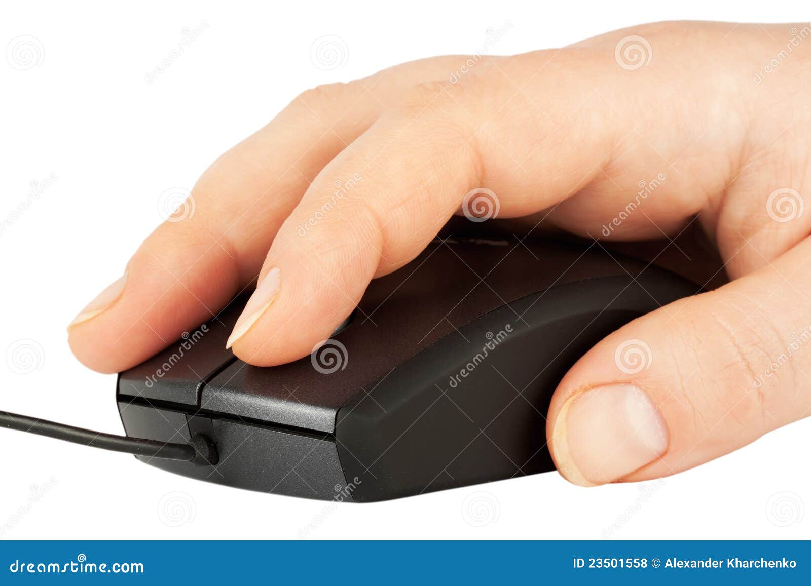 Mouse with a hand stock photo. Image of click, connected - 23501558