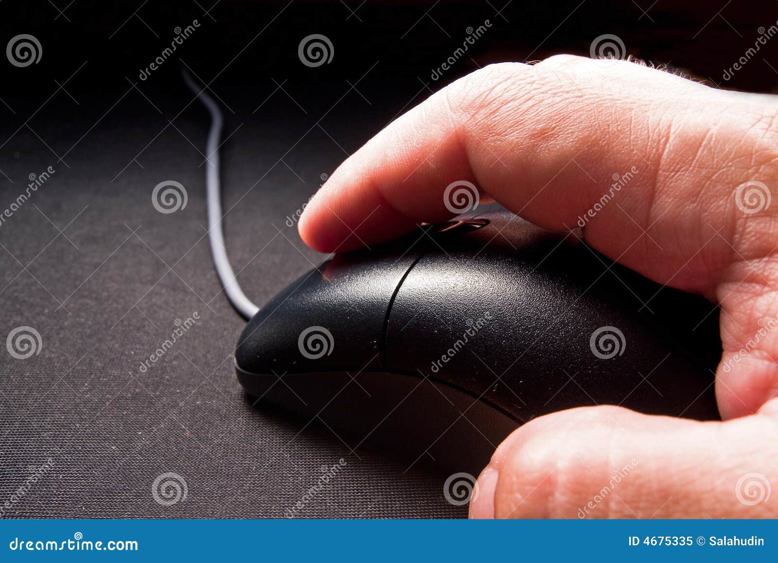 Mouse in the hand stock image. Image of computer, enter - 4675335