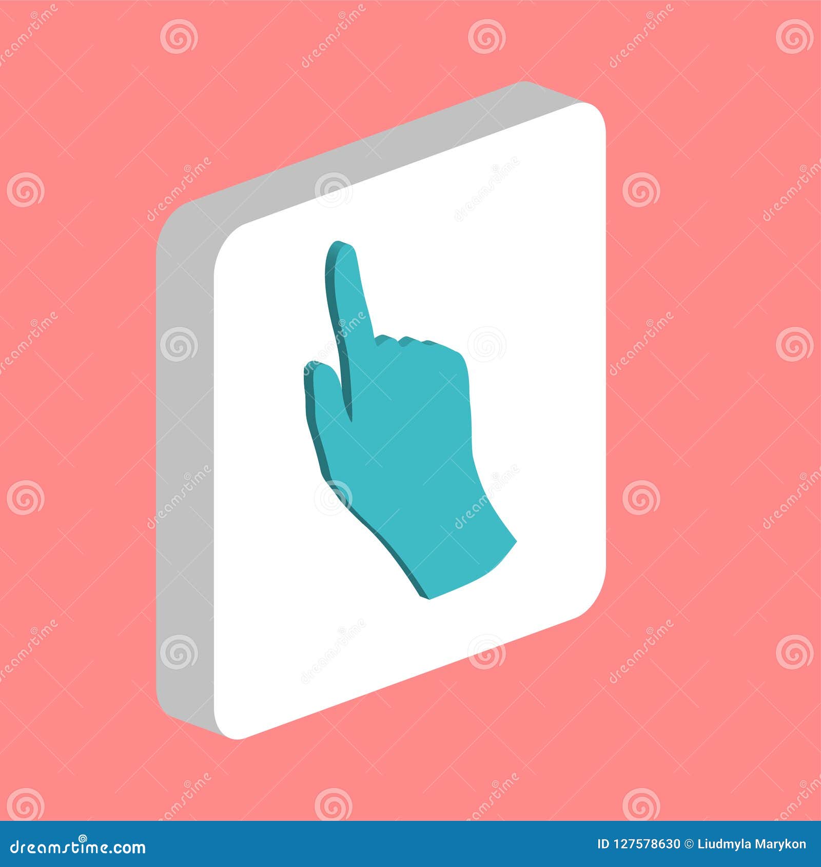 Mouse Hand computer symbol stock vector. Illustration of hand - 127578630
