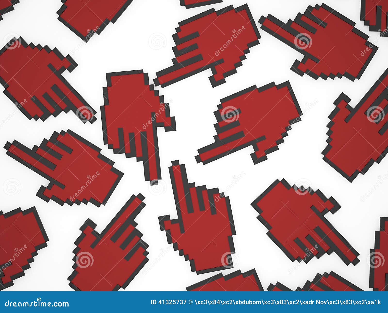 Mouse hand pointer stock illustration. Illustration of arrow - 41325737