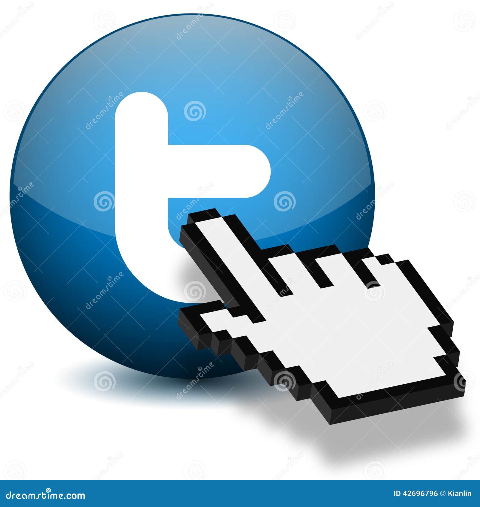 Mouse Hand Cursor Vector Illustration | CartoonDealer.com #34993641