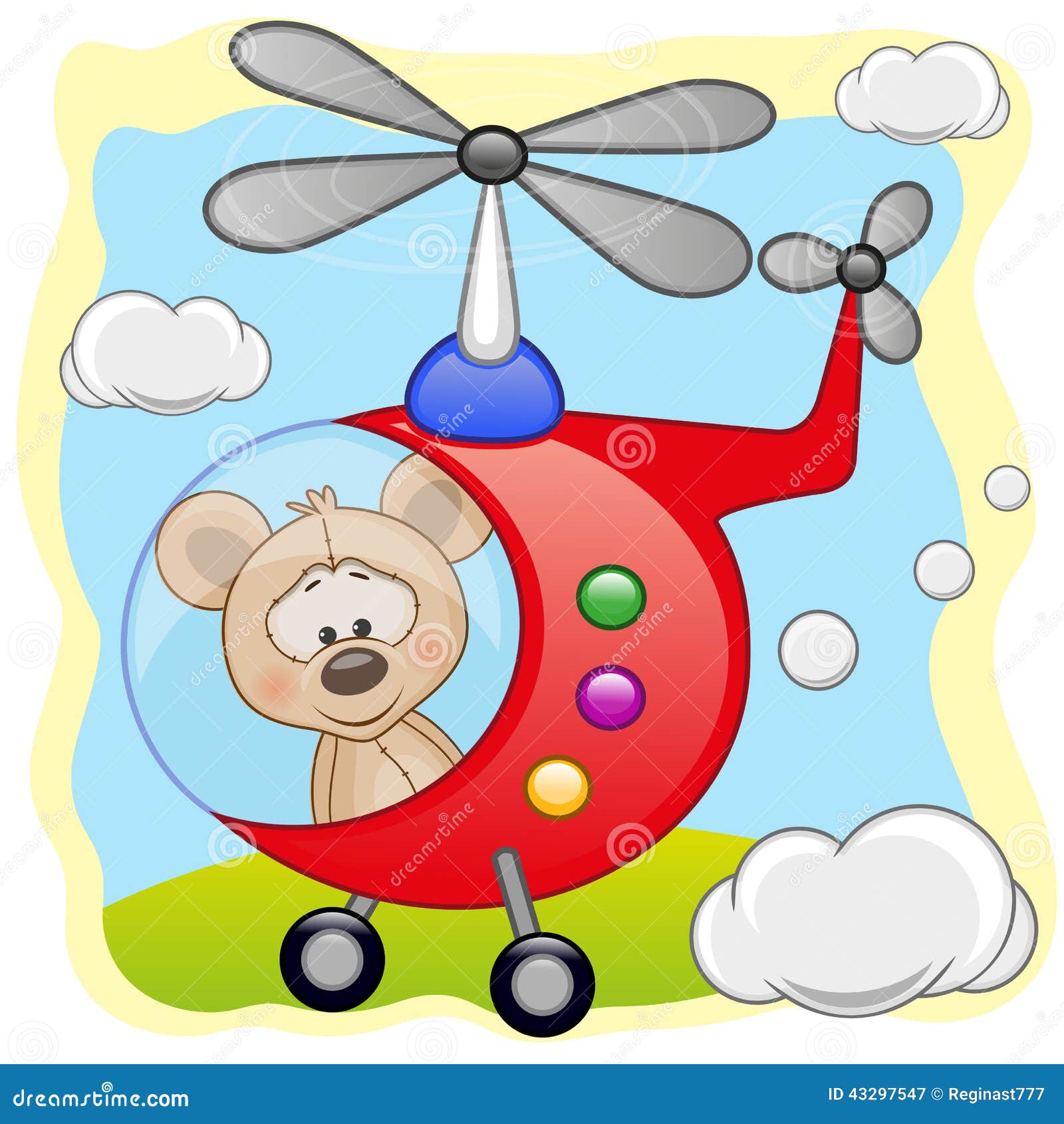 Mouse in helicopter stock vector. Illustration of small - 43297547