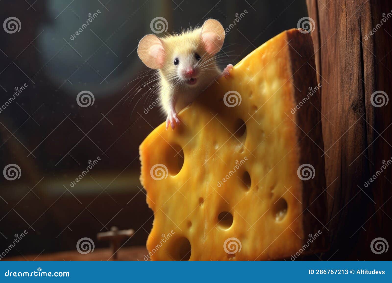 Mouse Hiding in Cheese, Cats Paw Reaching in Stock Image - Image of ...