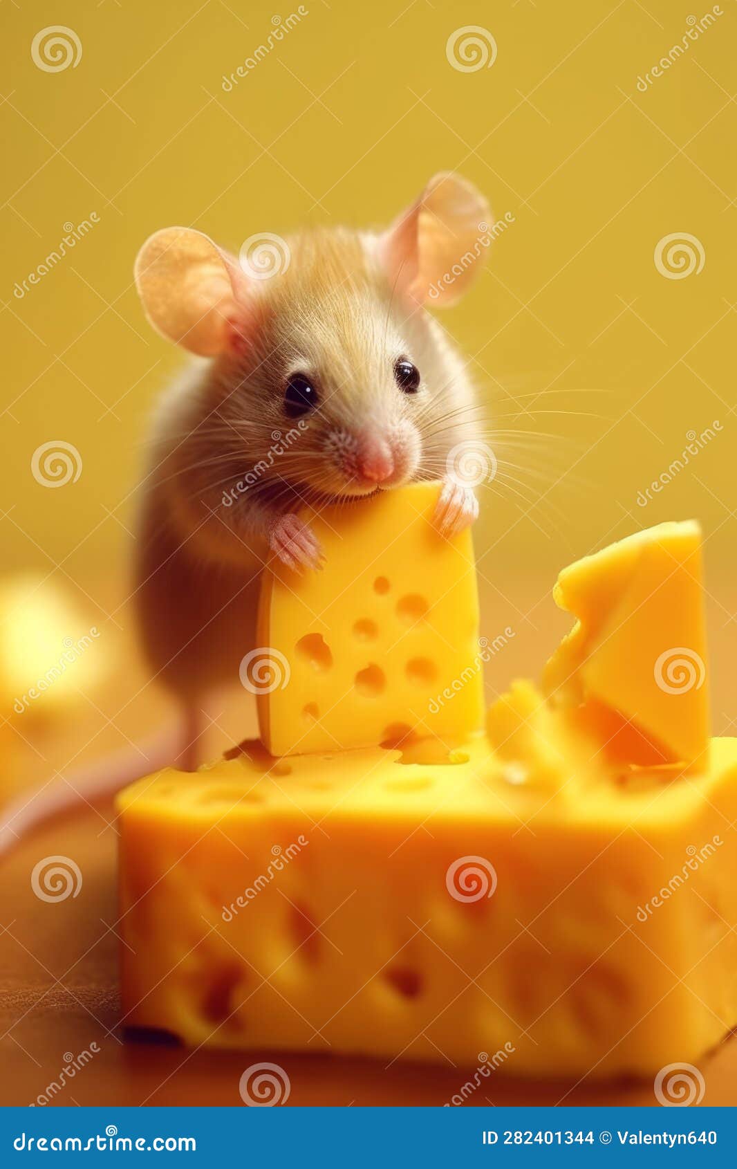 Mouse Holding Piece of Cheese in it S Paws and Looking at the Camera ...