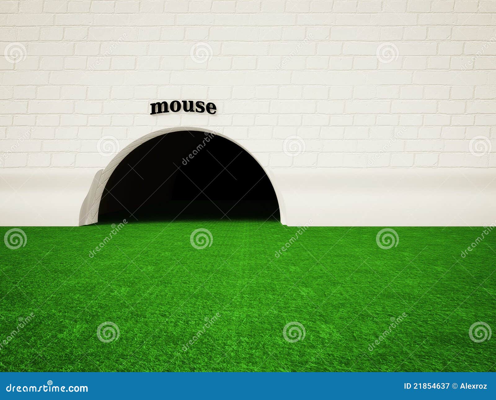 Mouse Hole House, Cartoon Rat Home Door Background | CartoonDealer.com ...