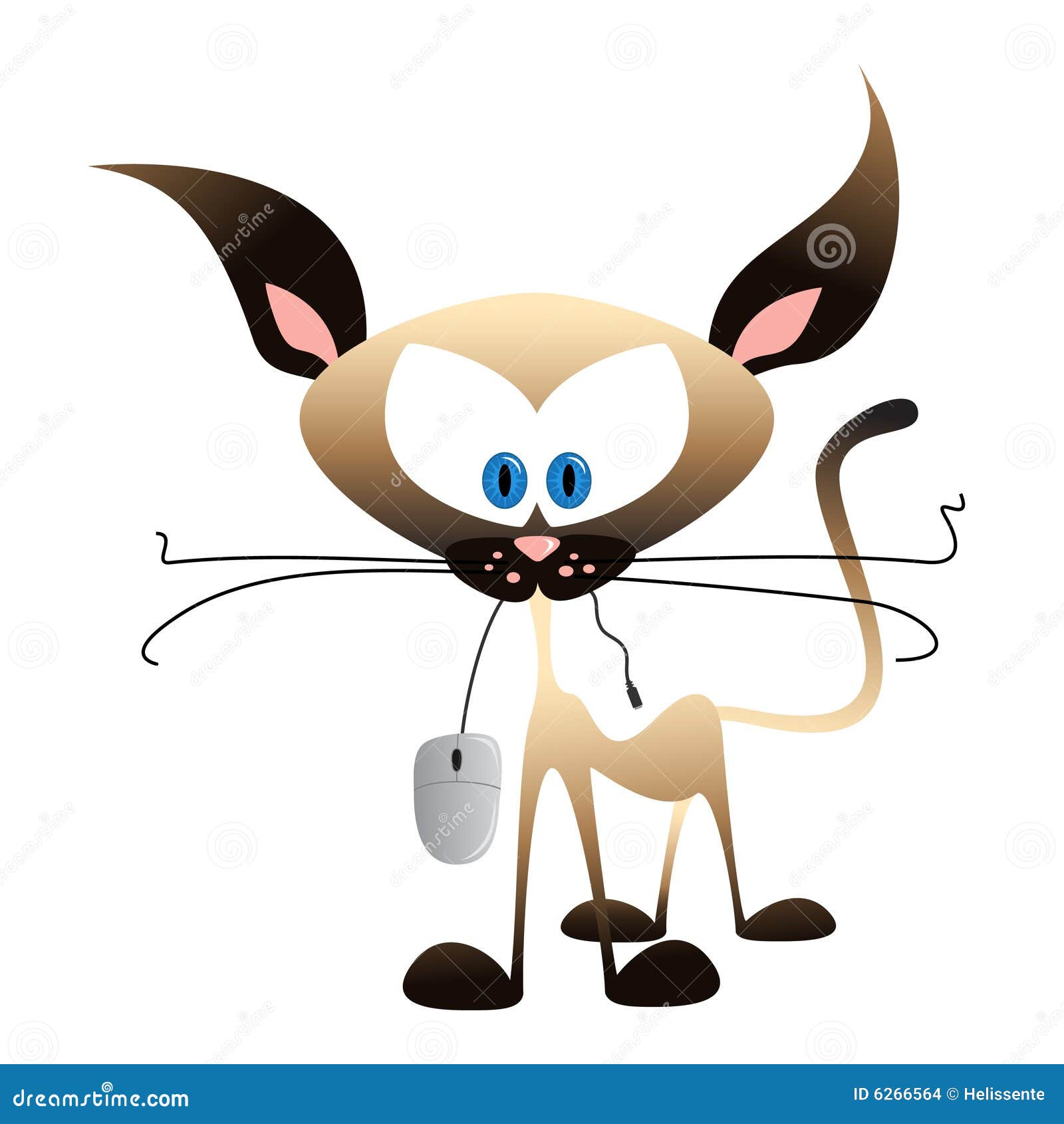 Mouse hunt stock vector. Illustration of computer, brown - 6266564