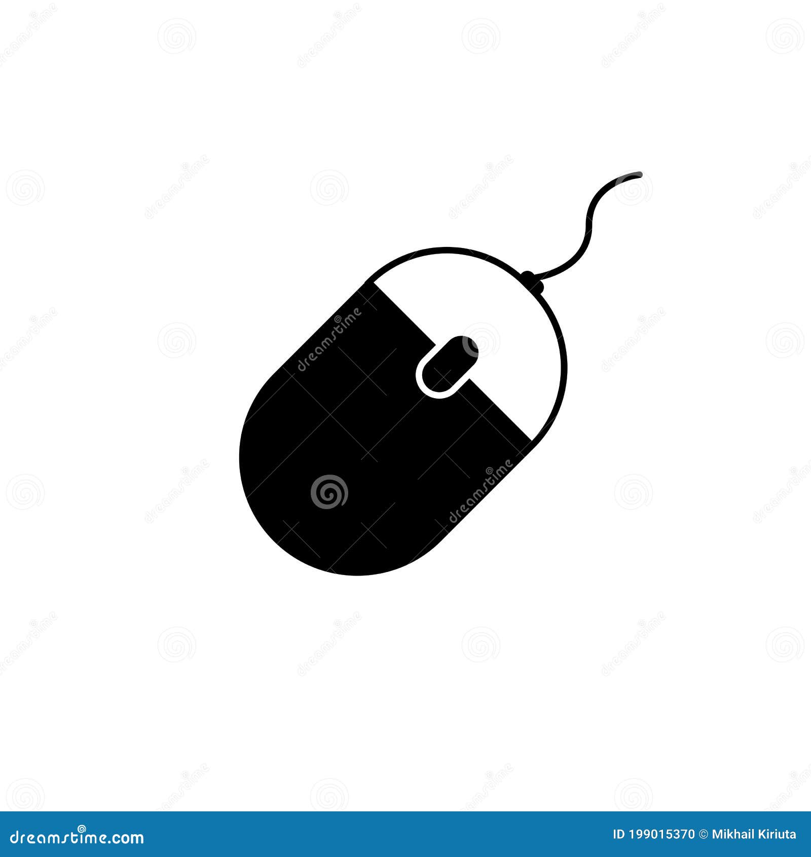 Mouse Icon Black on a White Background. Vector EPS10 Stock Illustration ...