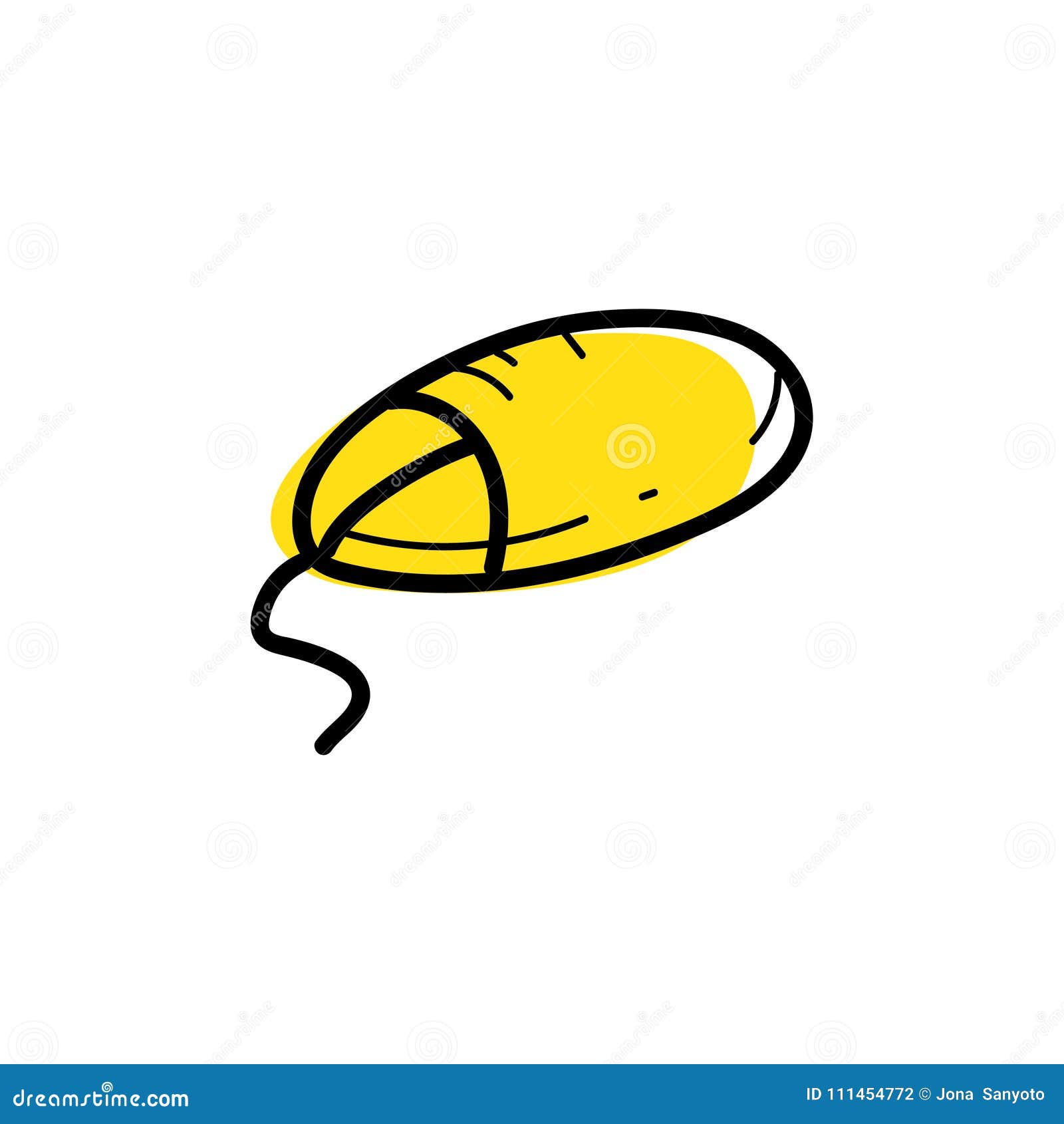 Mouse Icon Design Vector Illustration Doodle Stock Vector ...