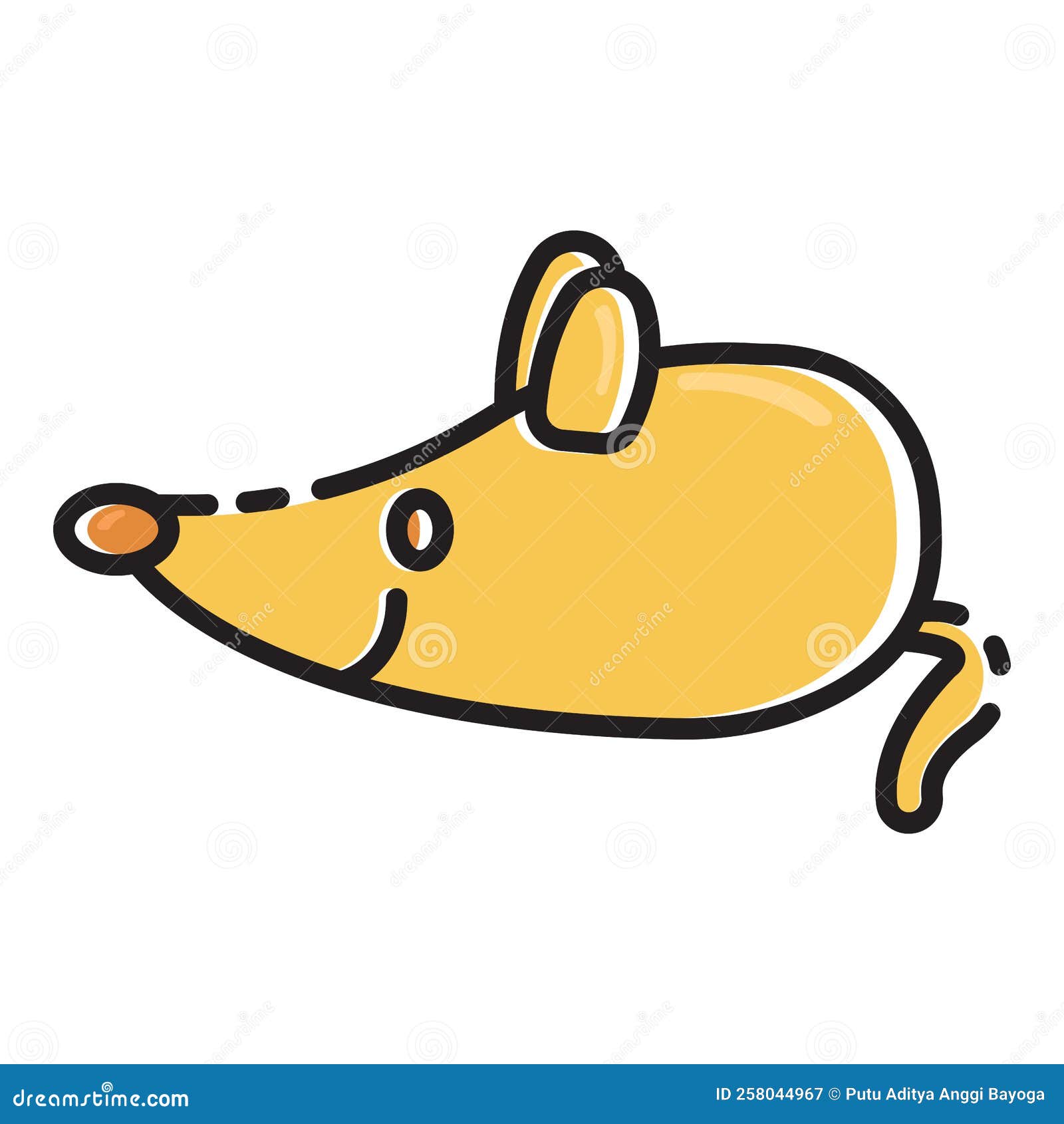 Cartoon mouse stock vector. Illustration of rodent, vector - 258044967