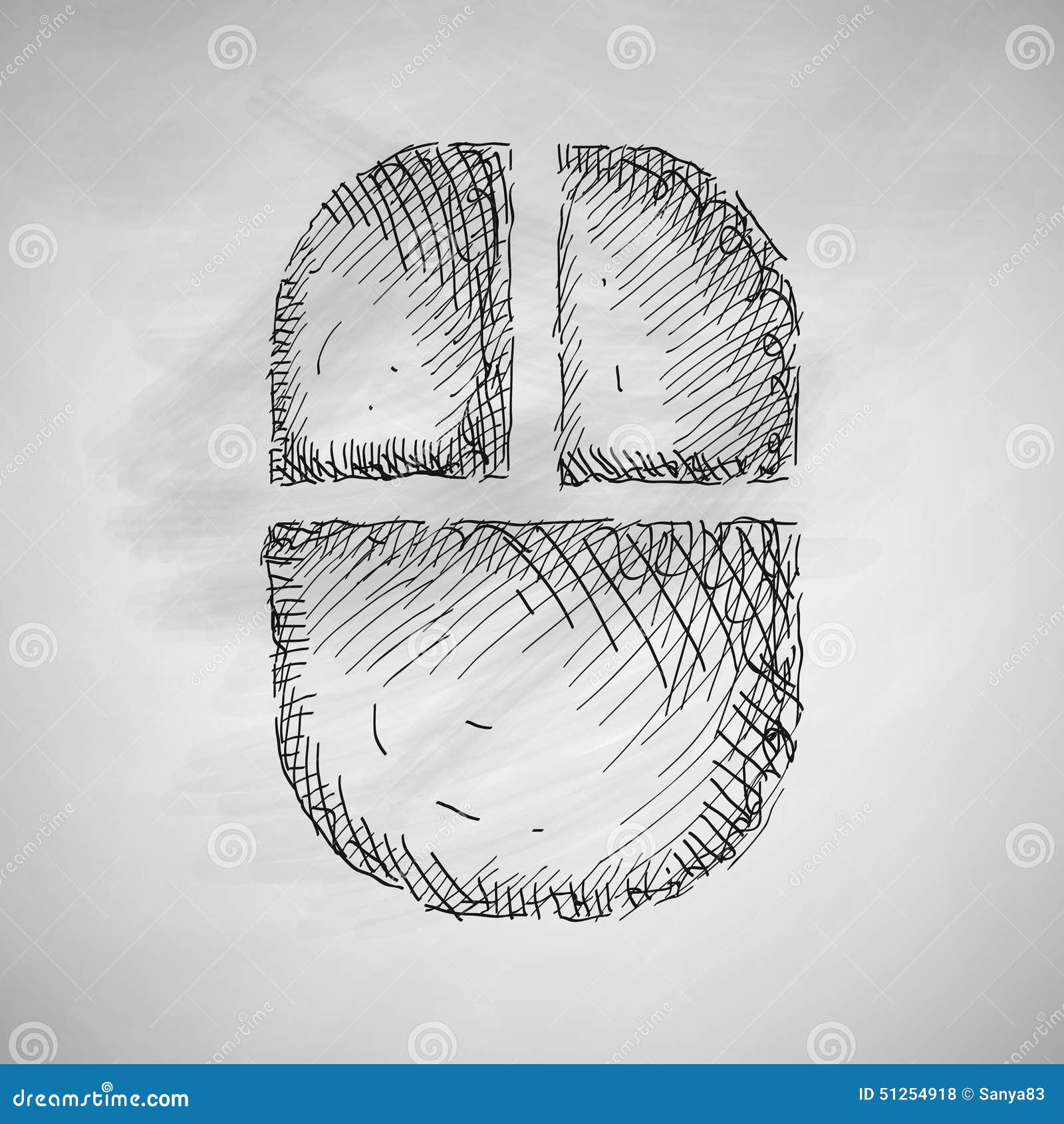 Mouse icon stock vector. Illustration of input, handwriting - 51254918