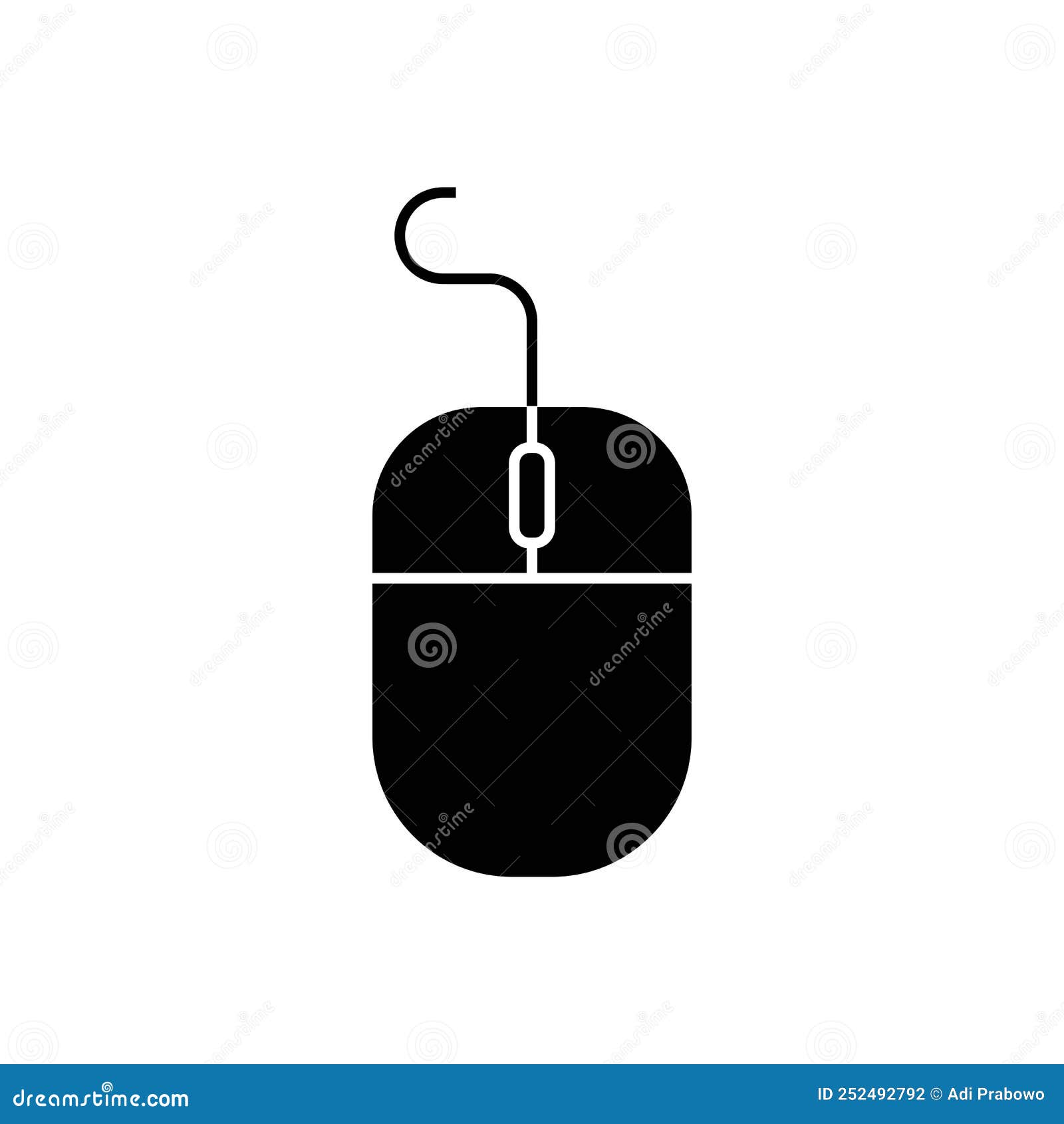 Mouse Icon Logo Vector Design Stock Vector - Illustration of white ...