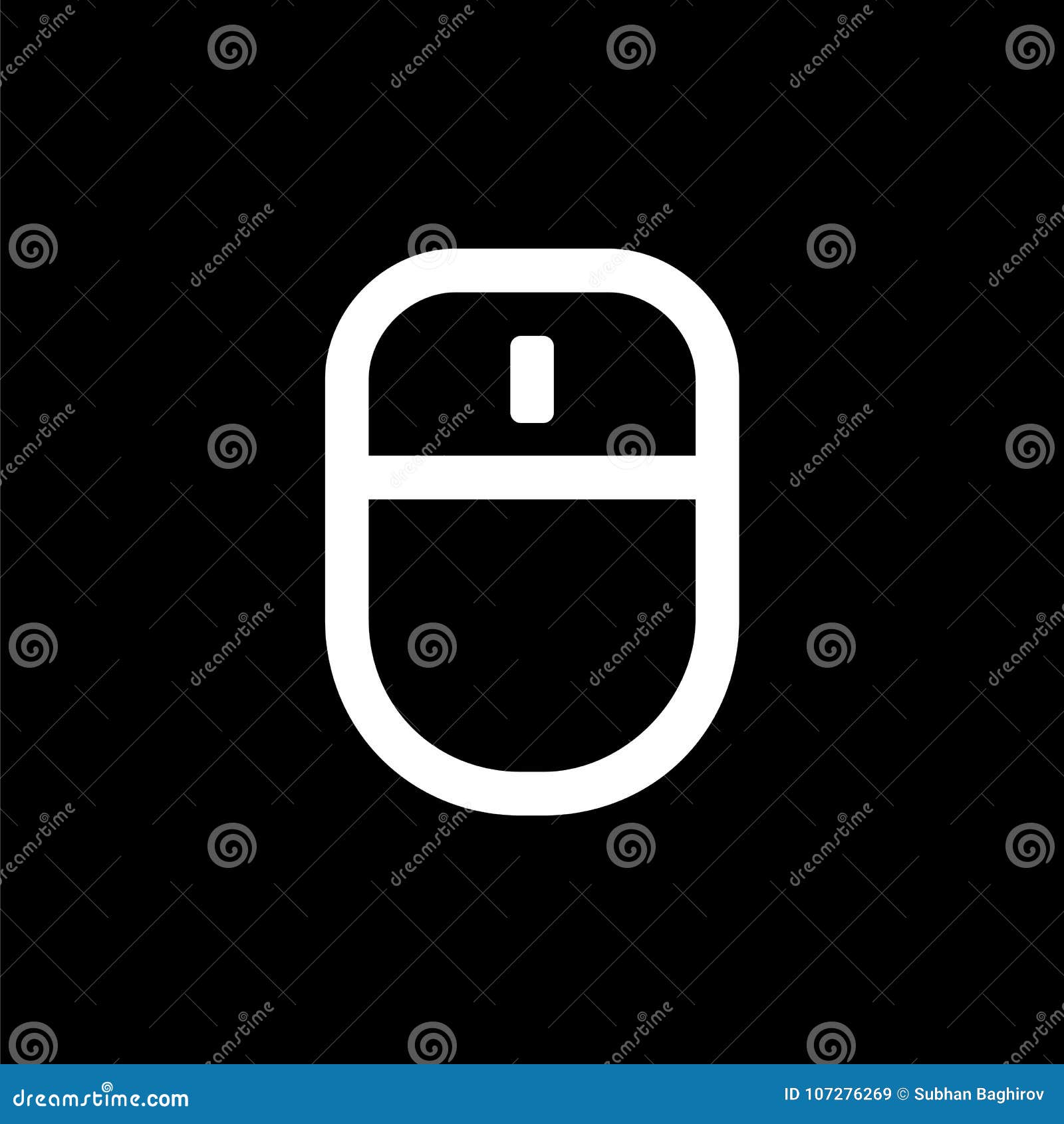 Mouse Icon for Simple Flat Style Ui Design Stock Vector - Illustration ...