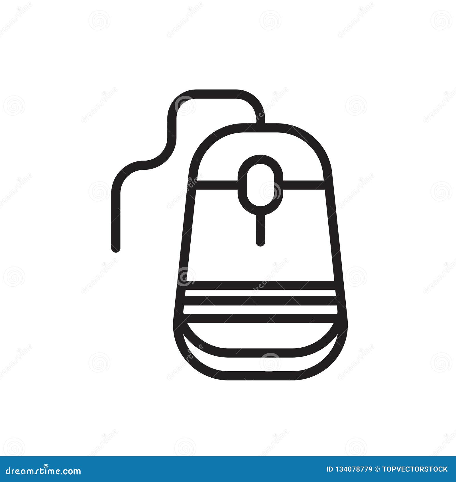 Mouse Icon Vector Isolated on White Background, Mouse Sign Stock Vector ...