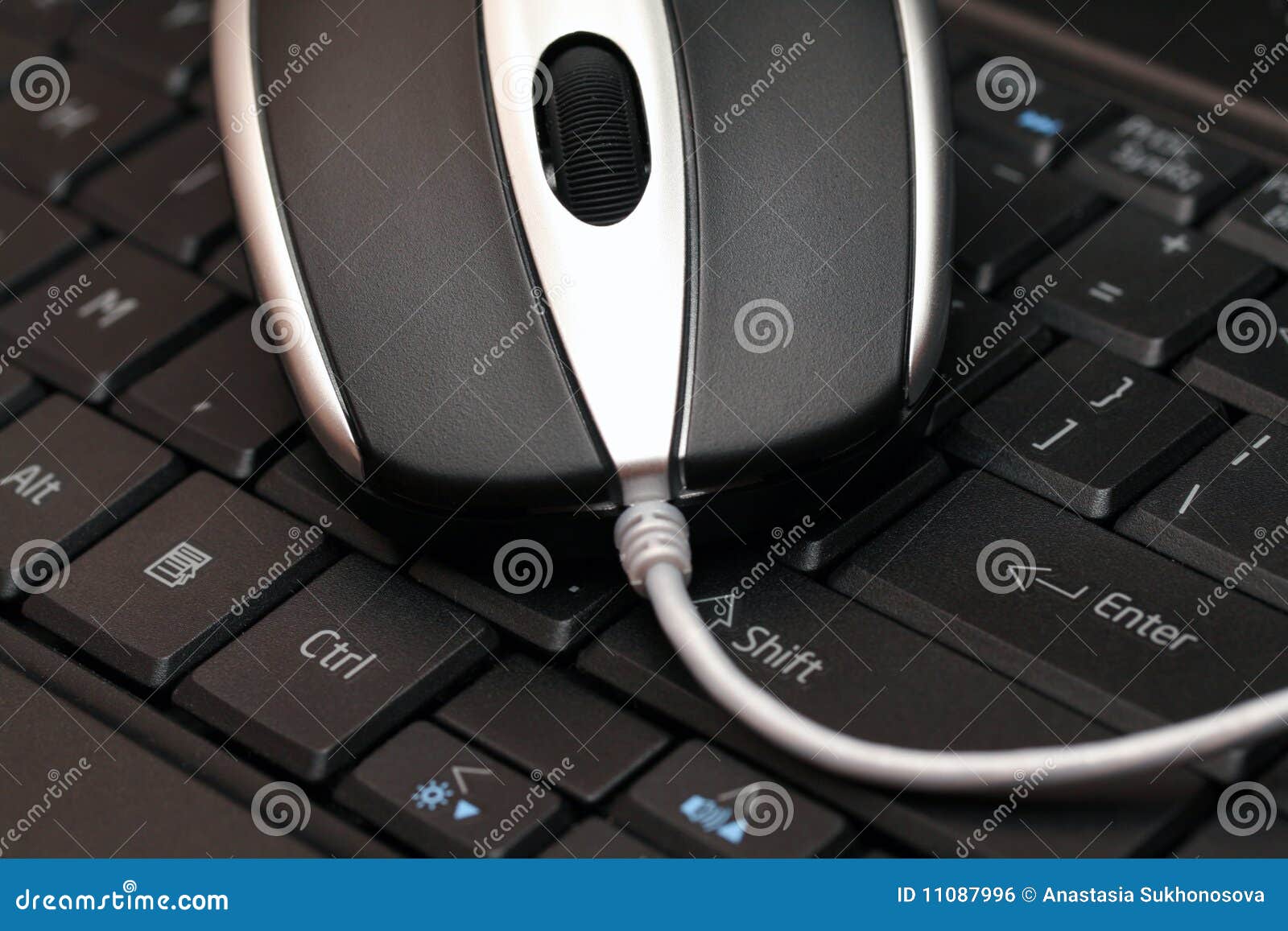 Mouse on keyboard stock photo. Image of create, communications - 11087996