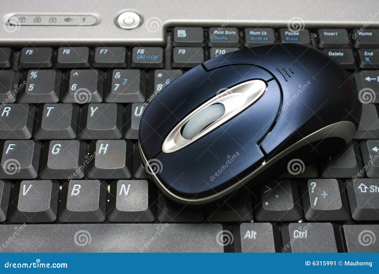 Mouse on Keyboard stock image. Image of notebook, computer - 6315991