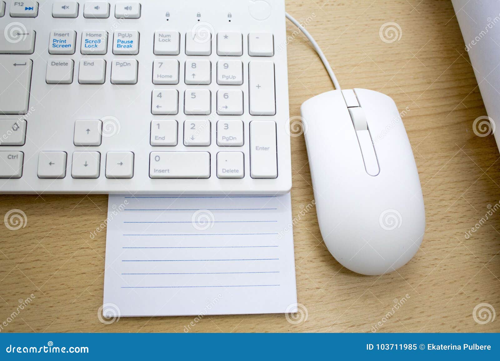 Mouse, Keyboard, Pen and Notebook Stock Image - Image of high, office ...