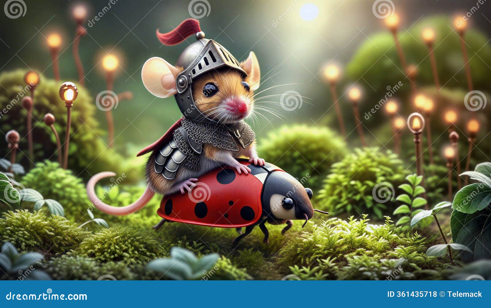 Ladybug In The Forest Fruits Stock Image | CartoonDealer.com #212453515