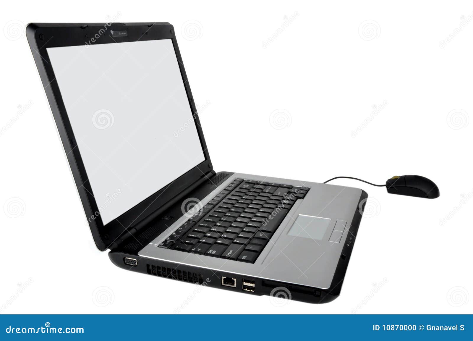 Mouse and laptop stock photo. Image of silver, mouse - 10870000
