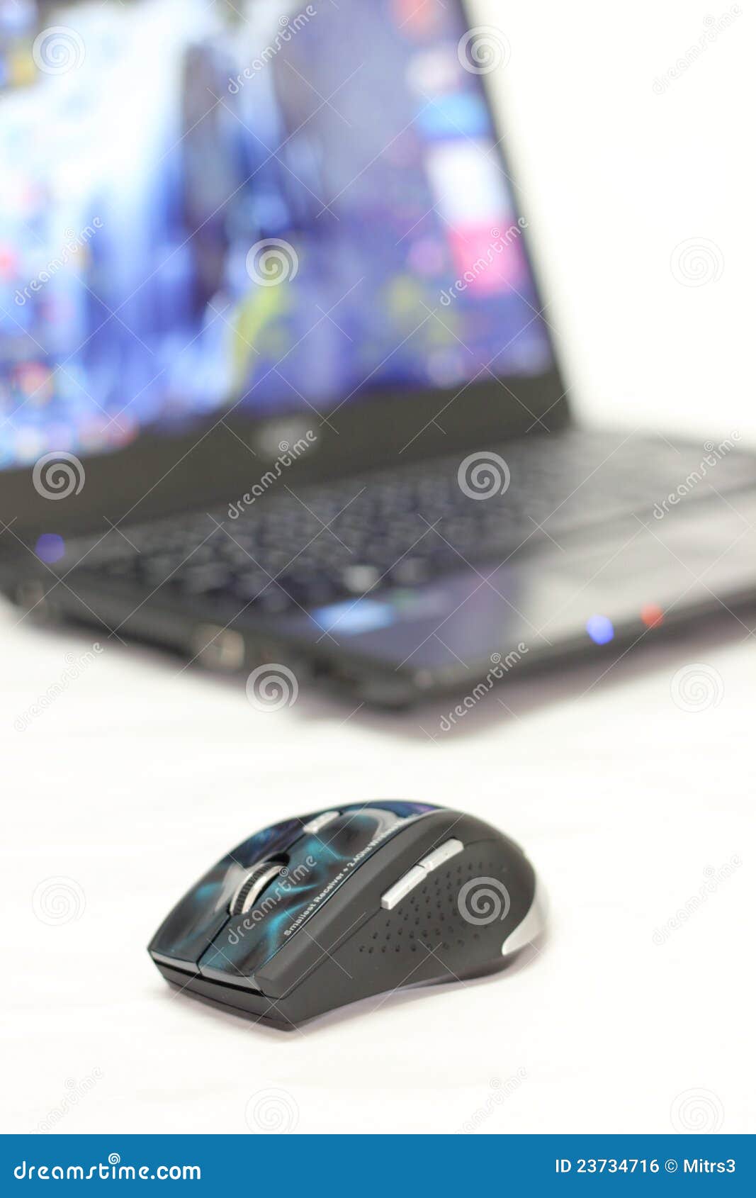 Mouse and laptop stock photo. Image of corporate, camera - 23734716