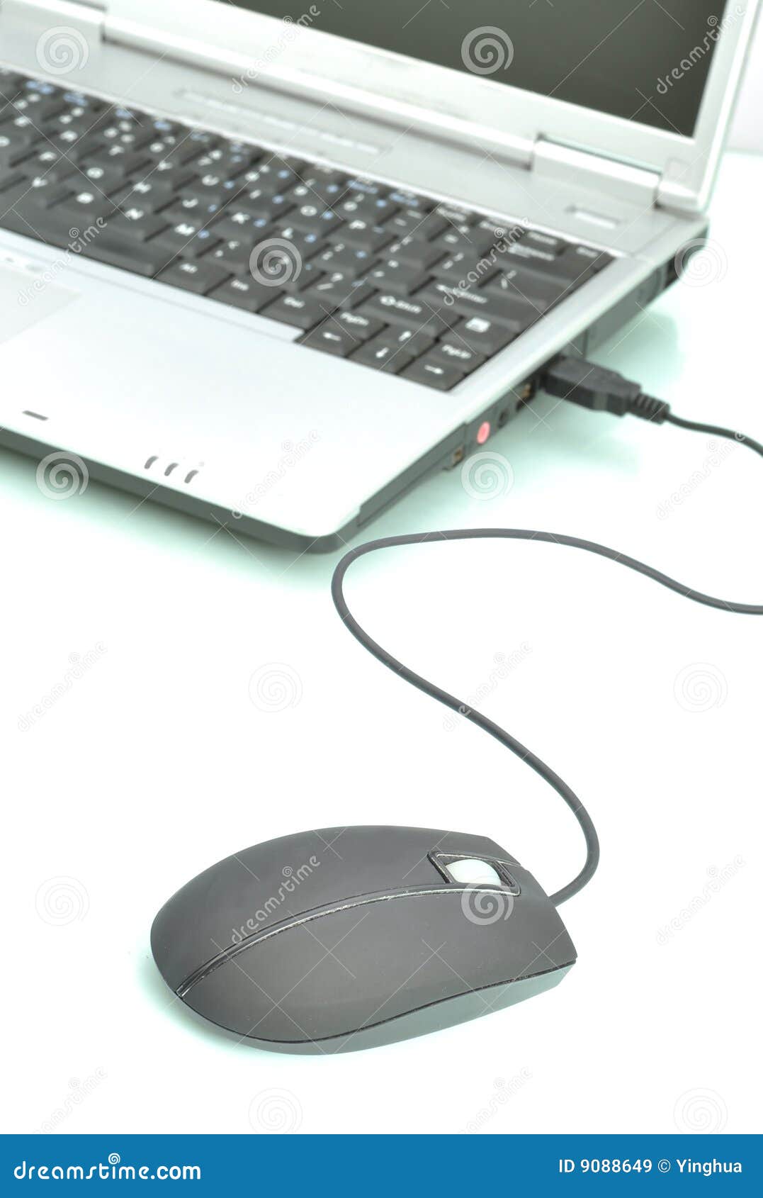 Mouse and Laptop stock image. Image of machine, monitor - 9088649