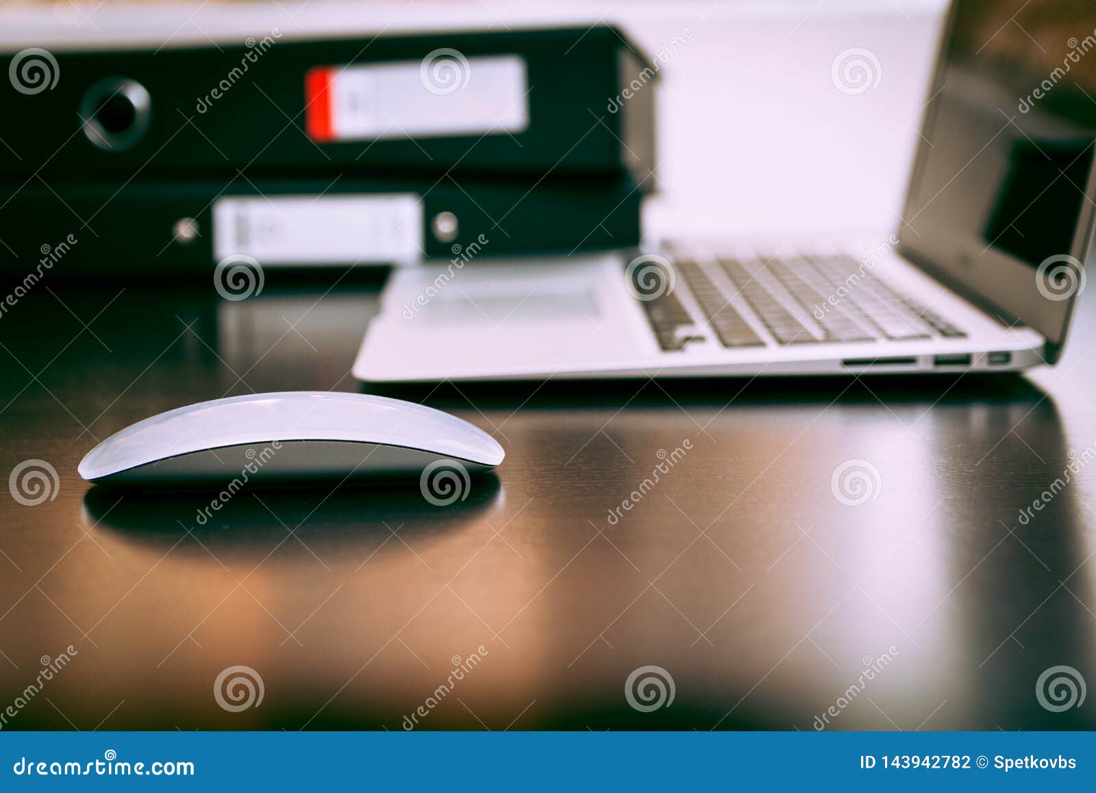 Mouse with laptop office stock photo. Image of object - 143942782