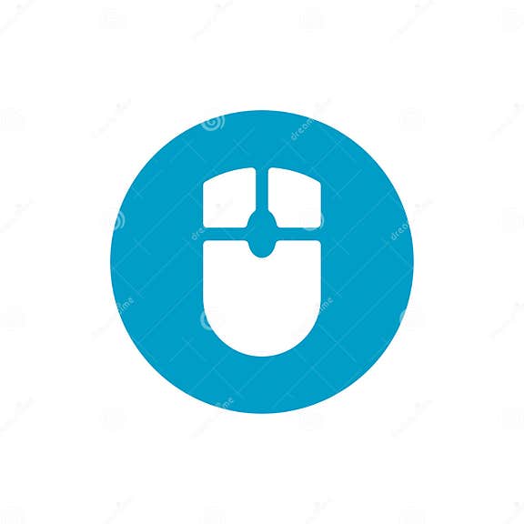 Mouse Logo Icon Design, Circle Computer Mouse Icon Vector Stock Vector ...