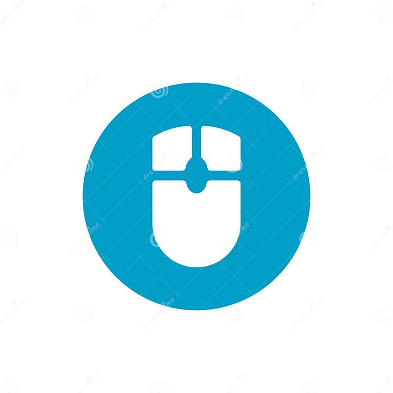 Mouse Logo Icon Design, Circle Computer Mouse Icon Vector Stock Vector ...