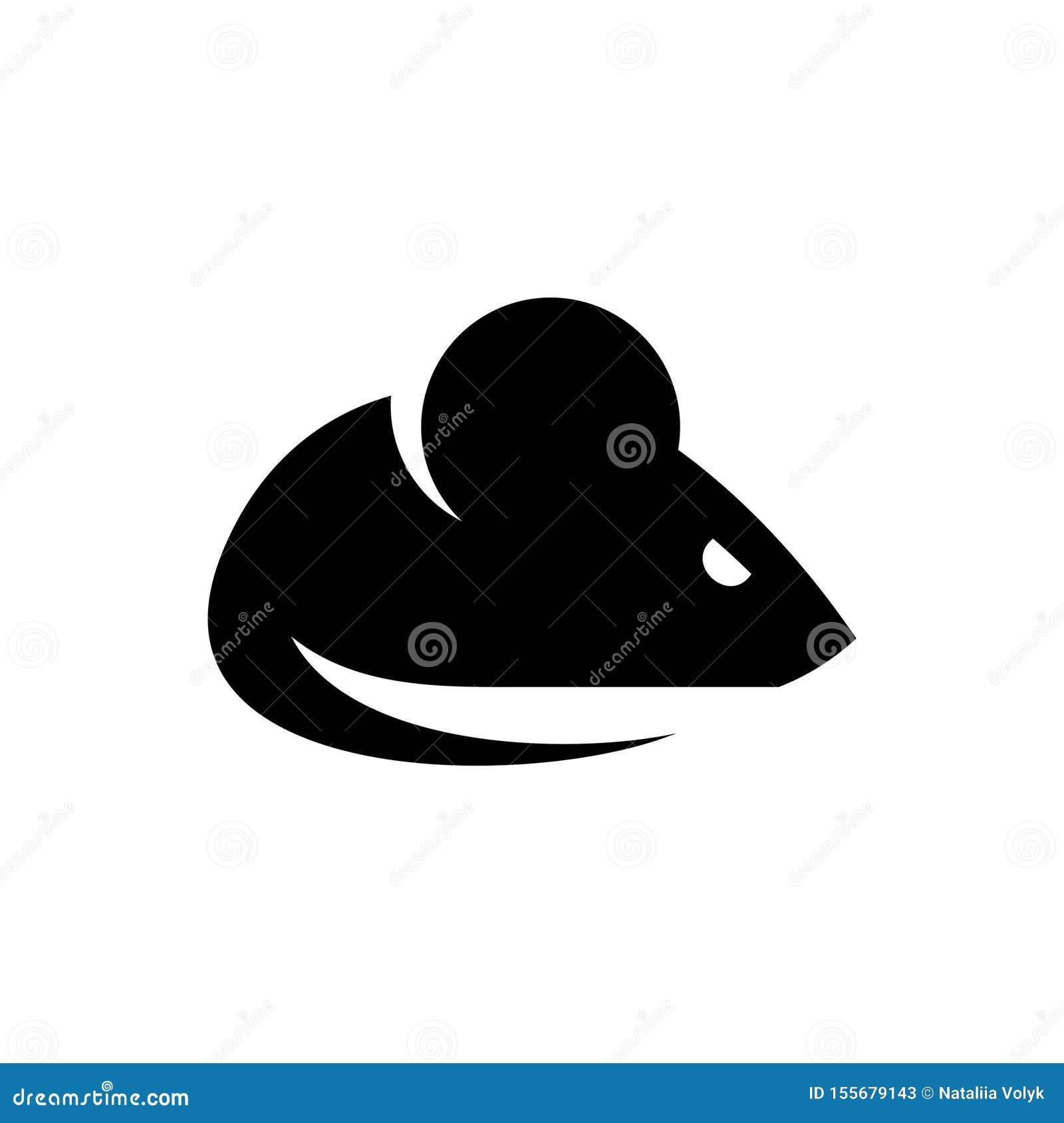 Mouse Logo stock vector. Illustration of sign, modern - 155679143