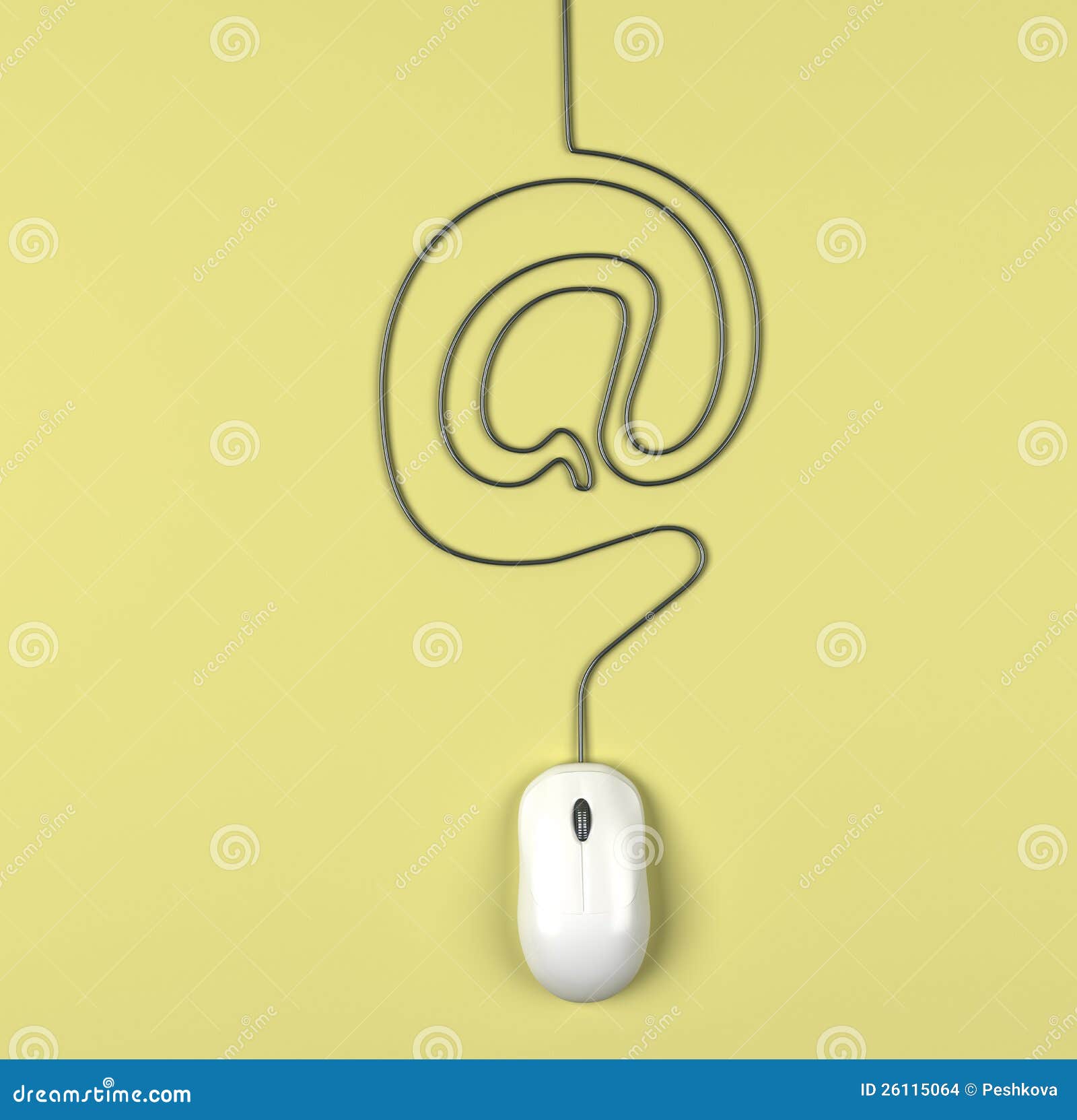 Mouse and mail stock illustration. Illustration of backgrounds - 26115064