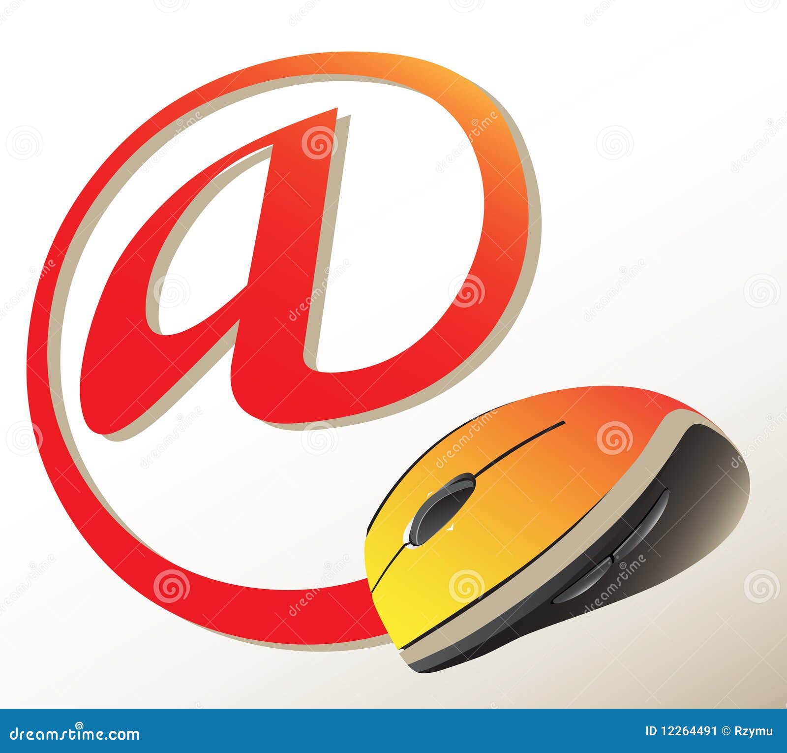 Mail Sign Illustration With Allow Mark. Vector. Brush Drawed Black Icon ...