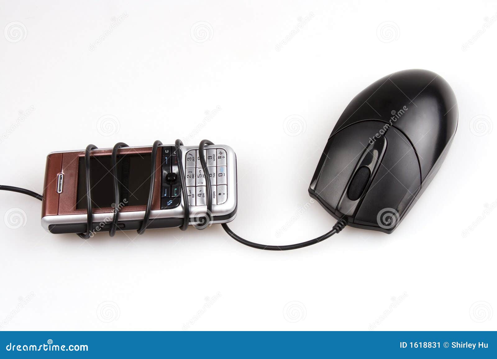 Mouse and Mobile Phone stock image. Image of compress - 1618831