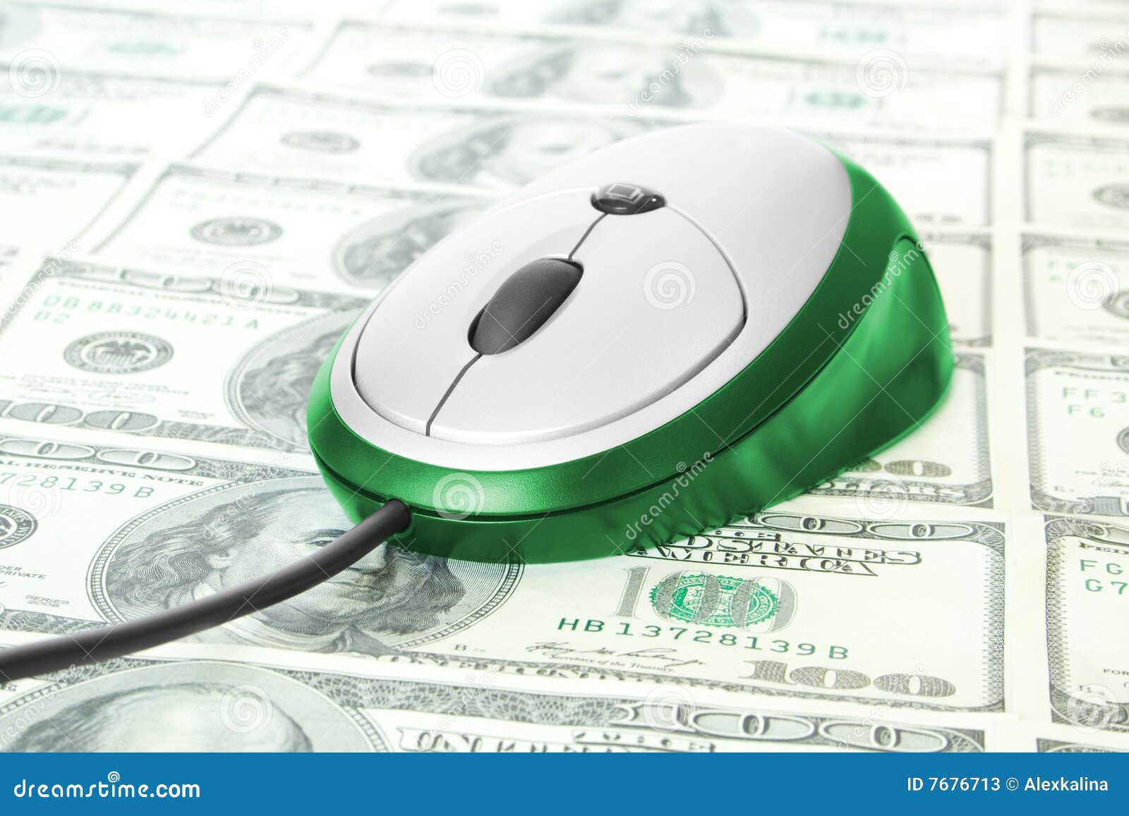 Mouse with money stock image. Image of clicked, input - 7676713