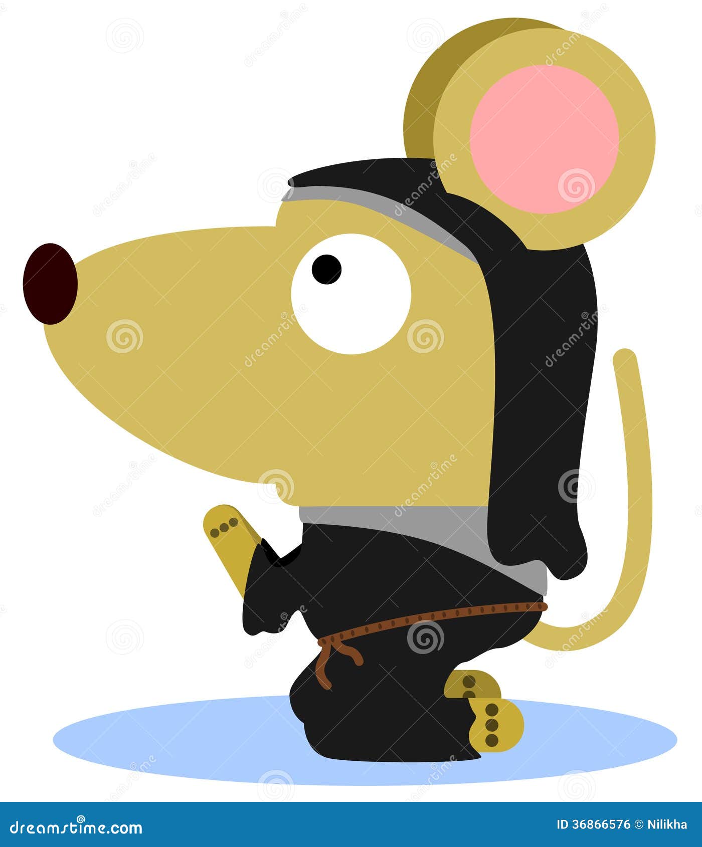 Mouse monk stock illustration. Illustration of mouse - 36866576