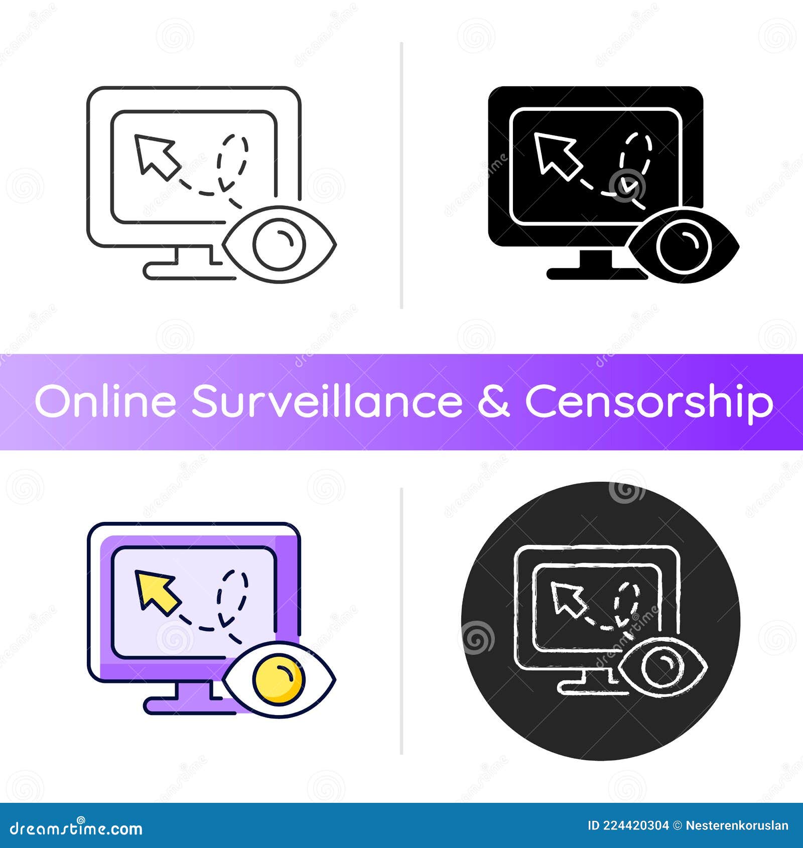 Mouse Movement Tracking Icon Stock Vector - Illustration of ...