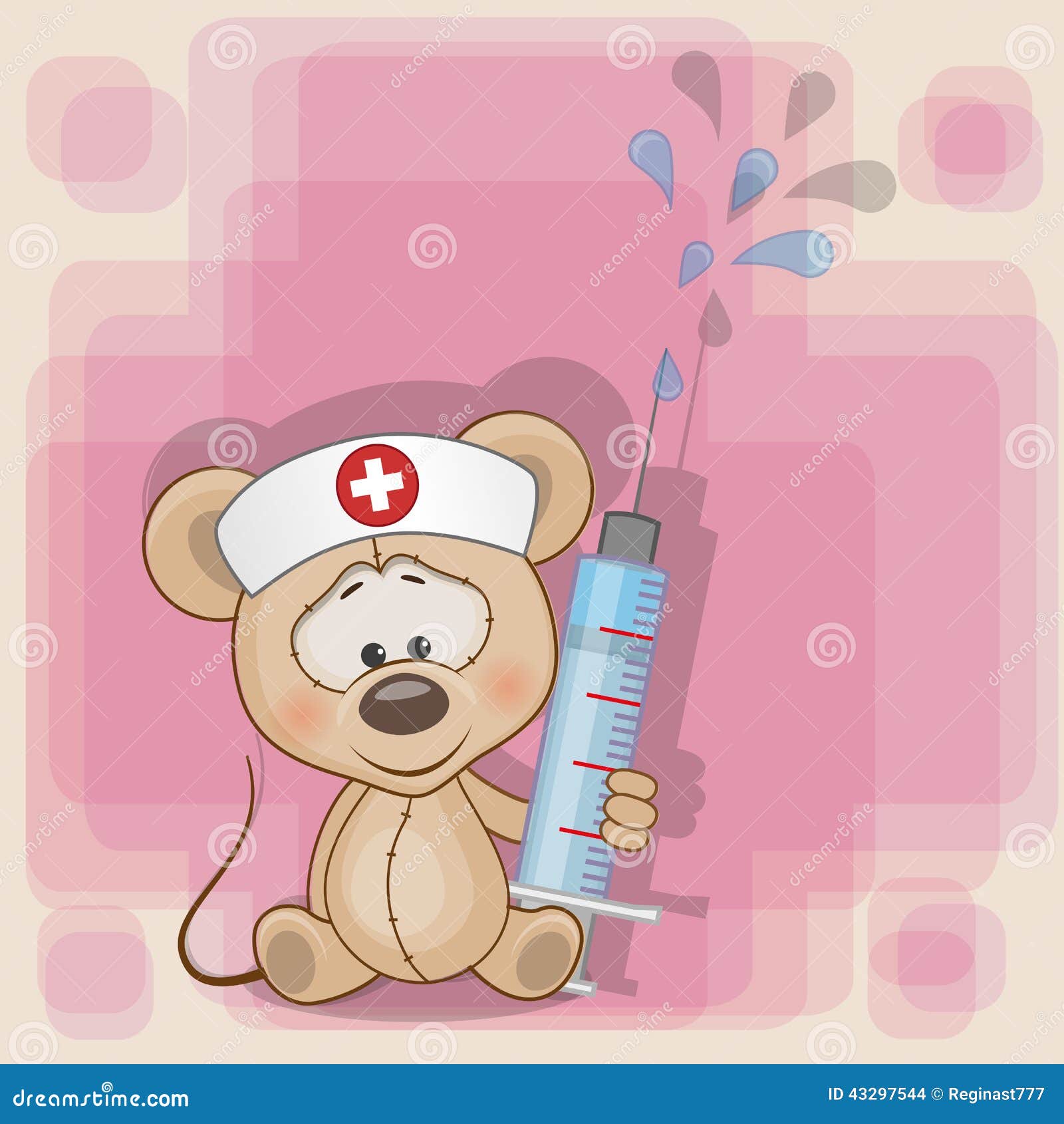 Mouse nurse stock vector. Illustration of health, background - 43297544