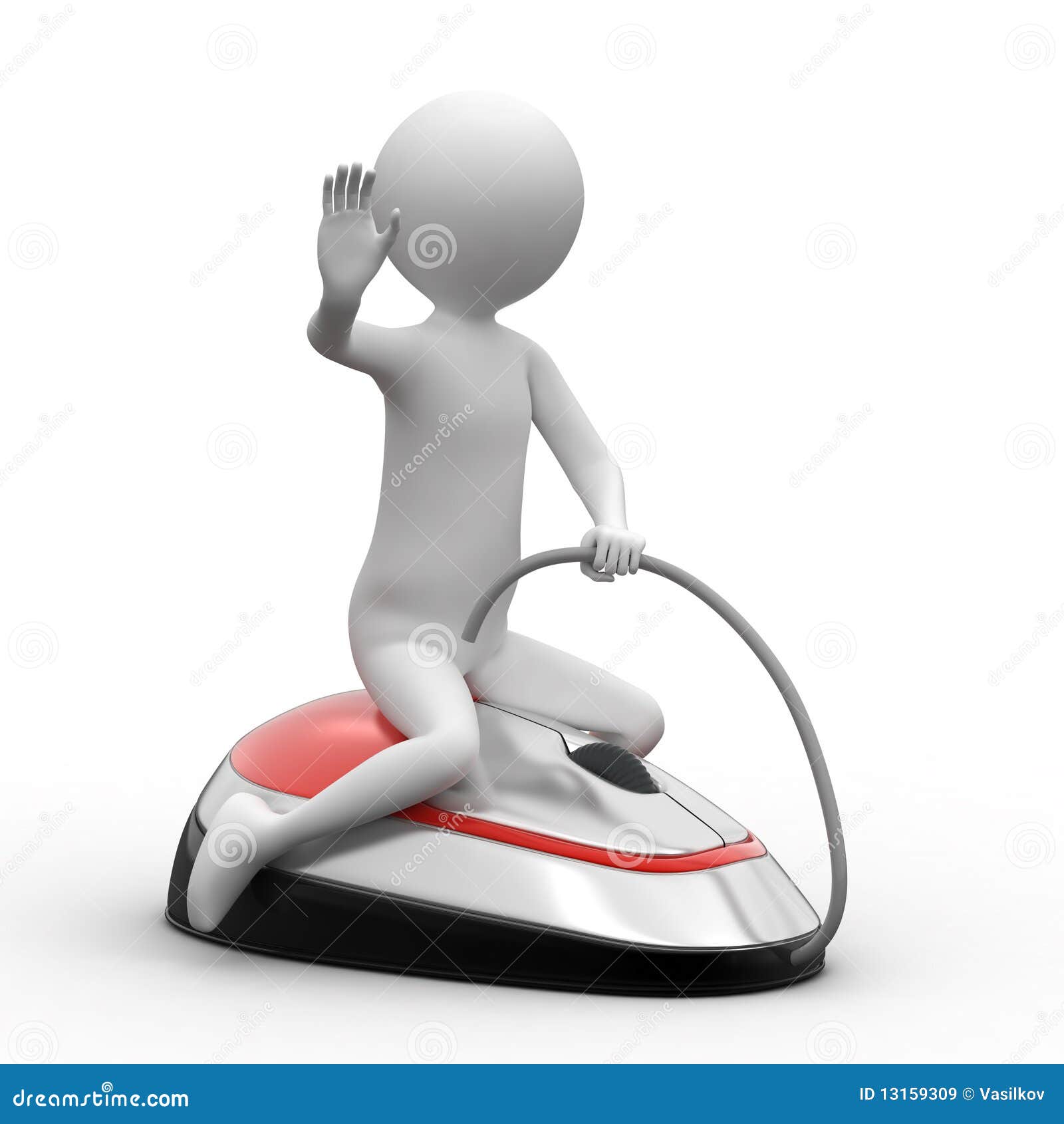 Mouse Operator stock illustration. Illustration of operating - 13159309