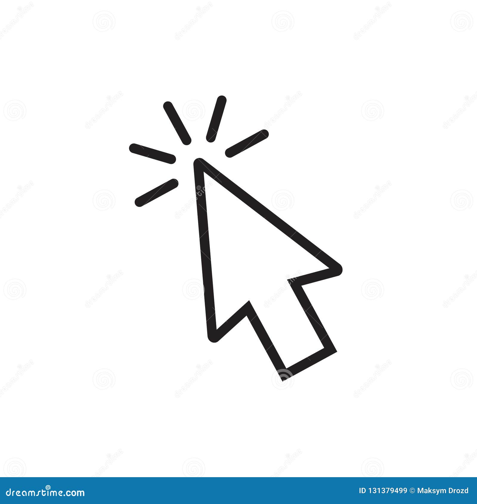 Mouse Pointer Arrow Clicked or Cursor Click Line Art Icon for Apps and ... Mouse Pointer Arrow Clicked or Cursor Click Line Art Icon for Apps and ...
