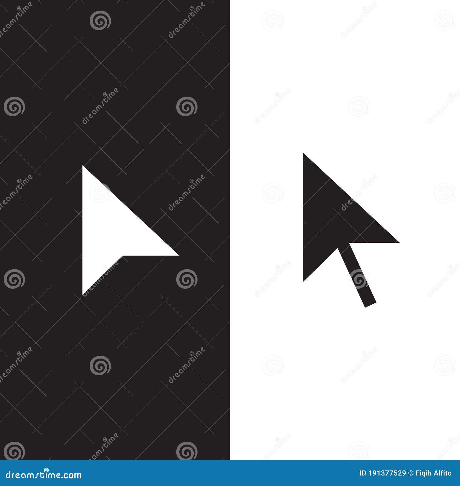 Mouse Pointer or Mouse Cursor with Two Different Design Stock Vector ...