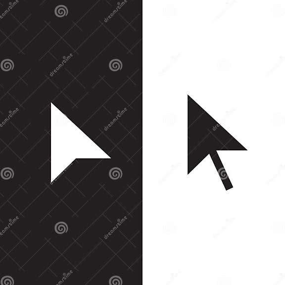 Mouse Pointer or Mouse Cursor with Two Different Design Stock Vector ...