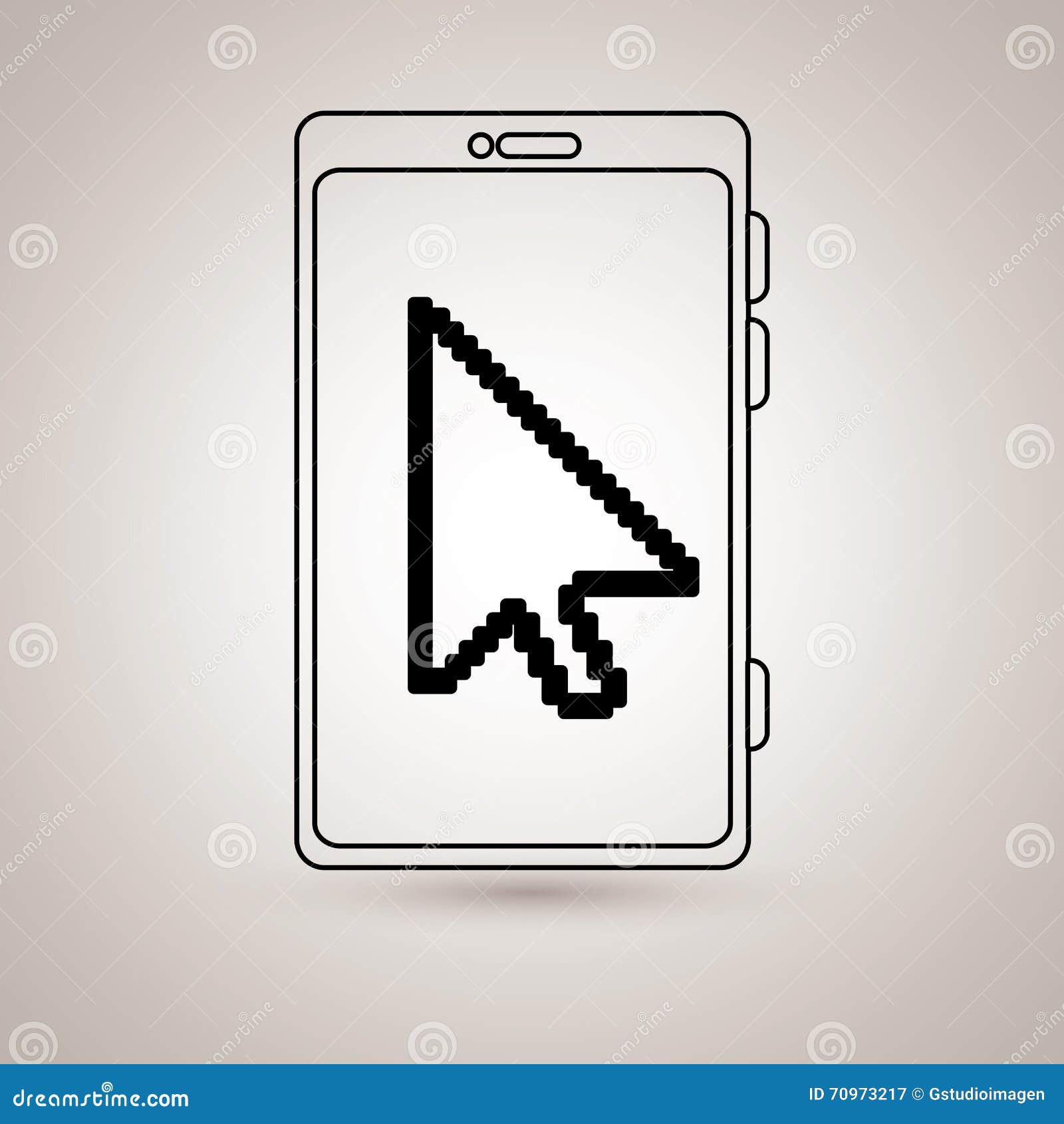 Mouse pointer design stock illustration. Illustration of interface ...