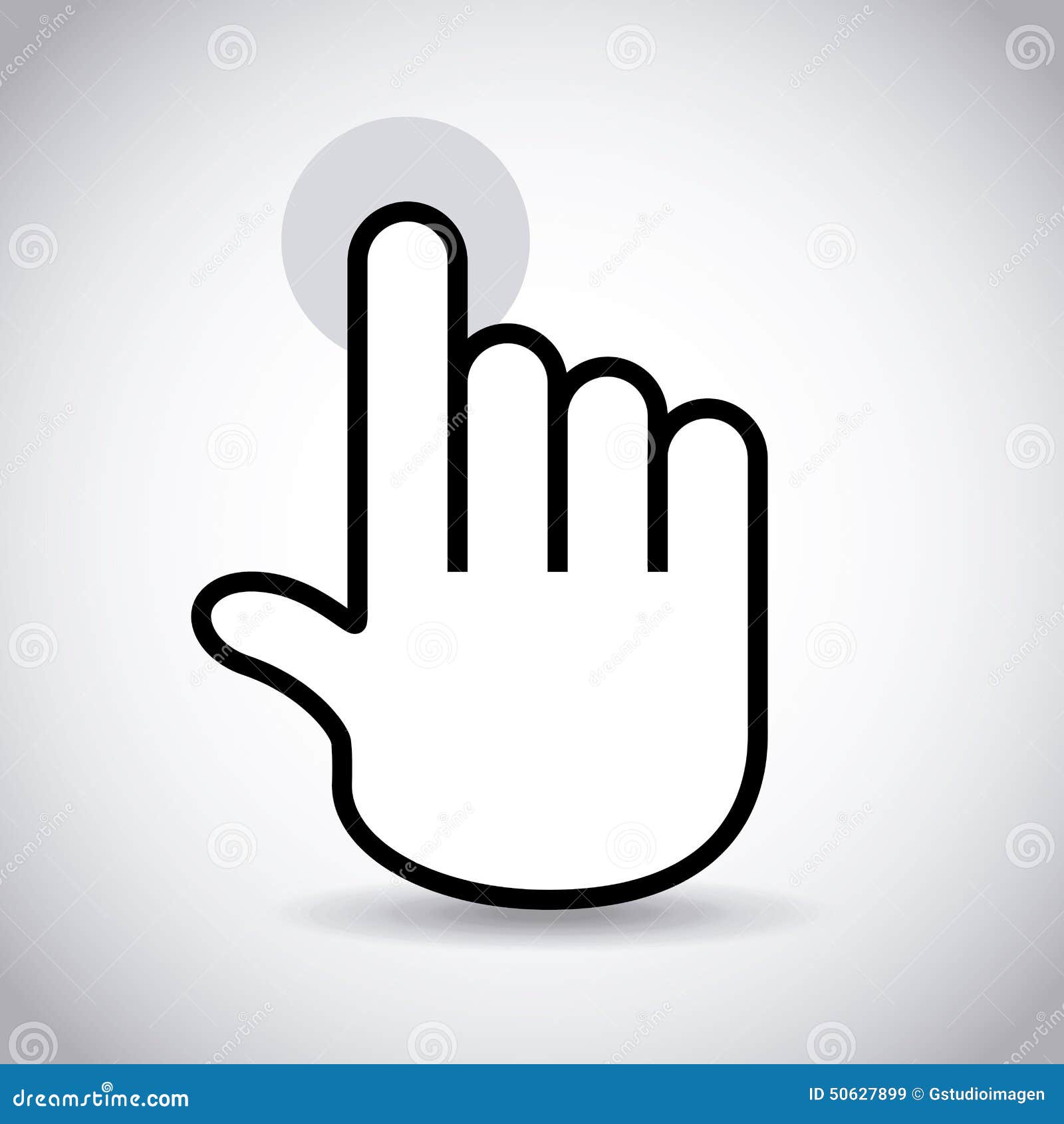 Mouse pointer stock vector. Illustration of hand, selection - 50627899