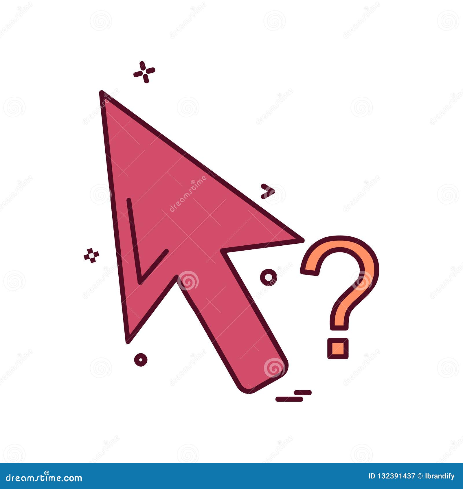 Mouse Pointer Icon Design Vector Stock Vector - Illustration of aiming ...