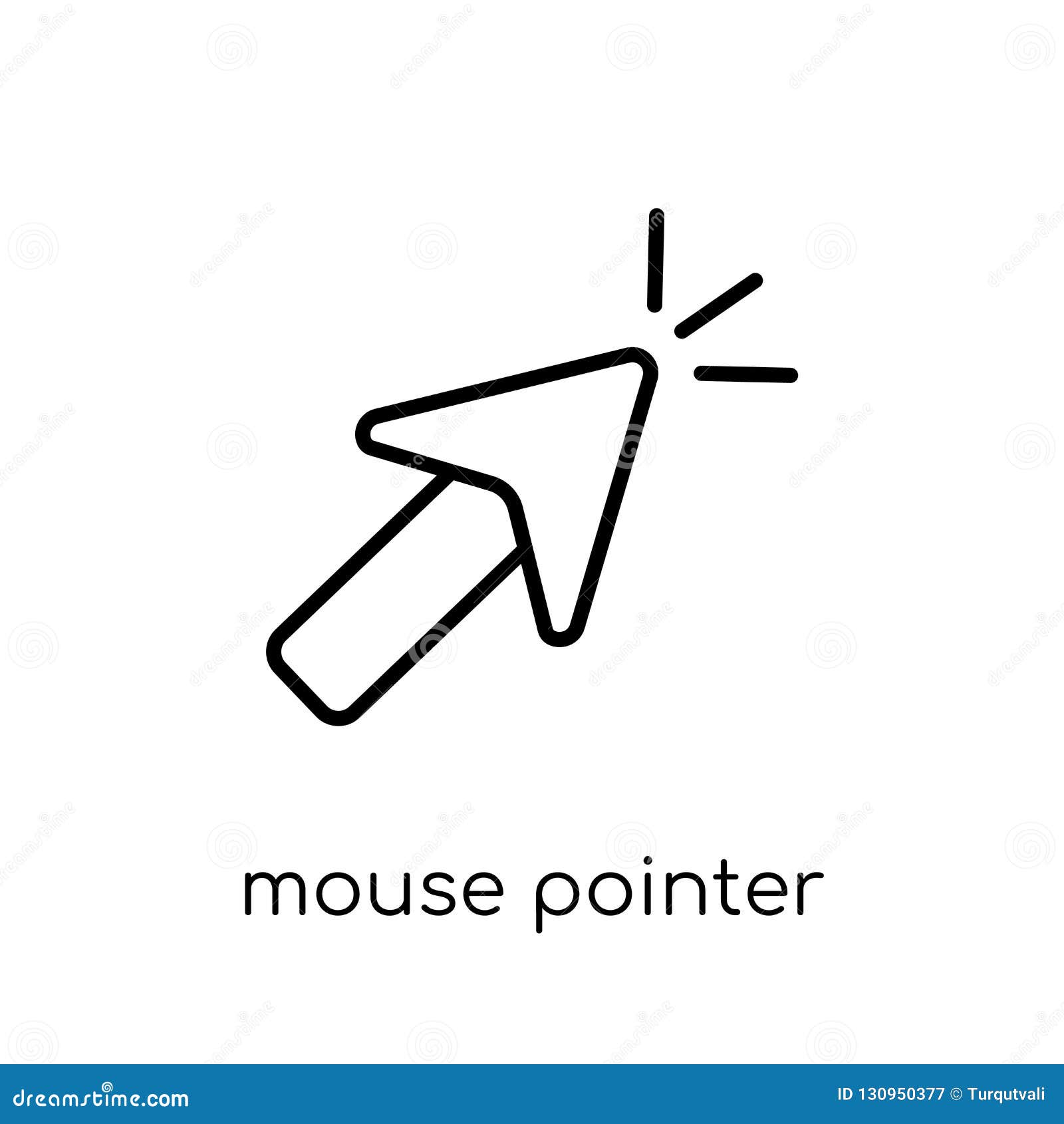 Mouse Pointer Icon. Trendy Modern Flat Linear Vector Mouse Point Stock ... Mouse Pointer Icon. Trendy Modern Flat Linear Vector Mouse Point Stock ...