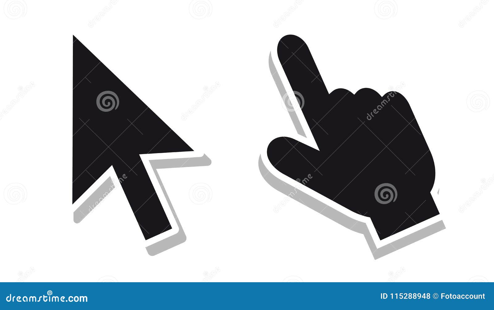 Mouse Pointer Arrow Clicked Or Cursor Click Line Art Icon Vector ...