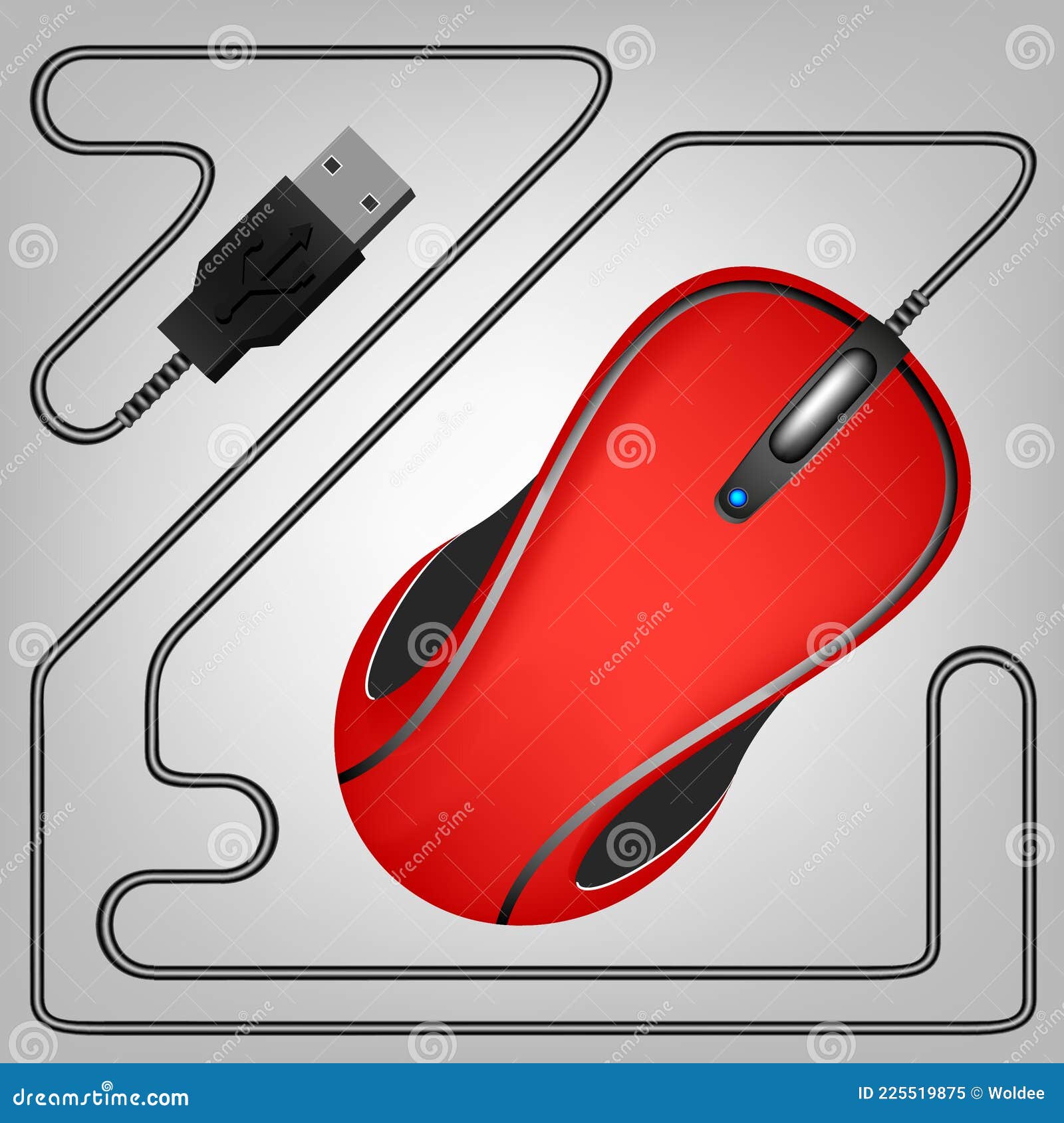 PS2 Connector For A Mouse, Keyboard. Isometric Adapter, For Connecting ...