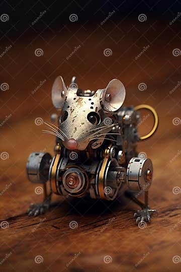 Mouse Robot. Artificial Mouse.the Concept of the Future. Stock ...